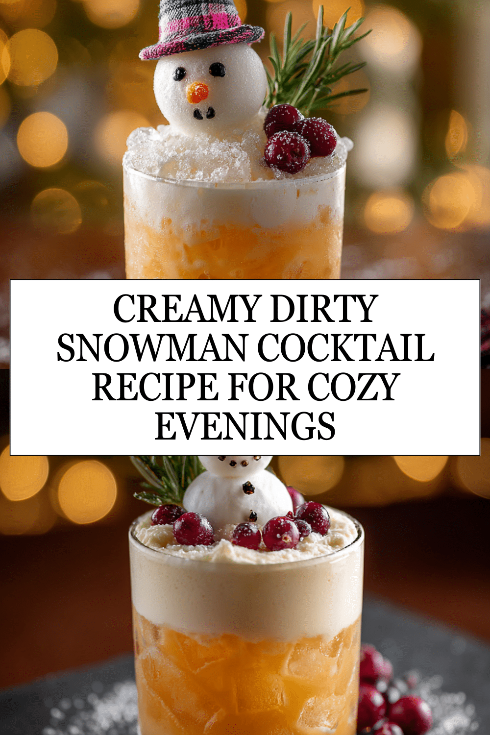 Dirty Snowman Cocktail: Indulgent Creamy Dessert Drink