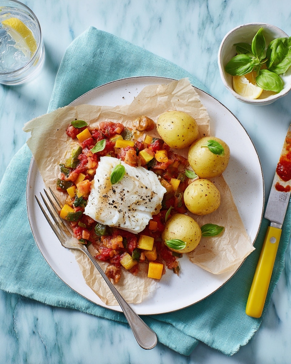 Cod Caponata Parcels: Delicious Sicilian Fish & Veggie Wraps